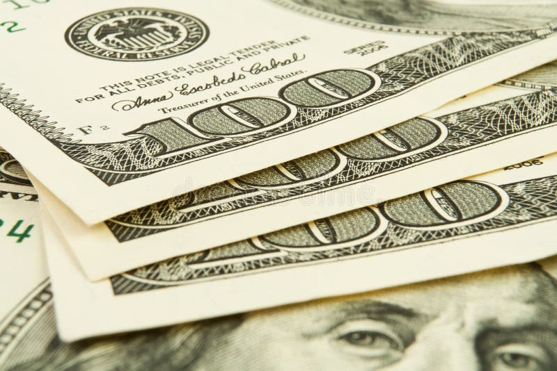 Money cash closeup stock image. Image of focus, franklin - 28000627