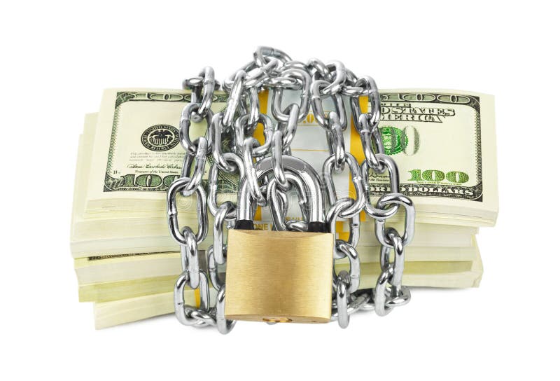 Money and chain stock photo. Image of finances, protect - 55788682