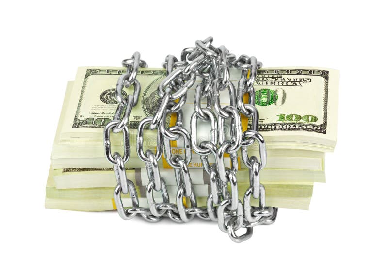 Money and chain stock image. Image of paper, heap, protection - 143152249