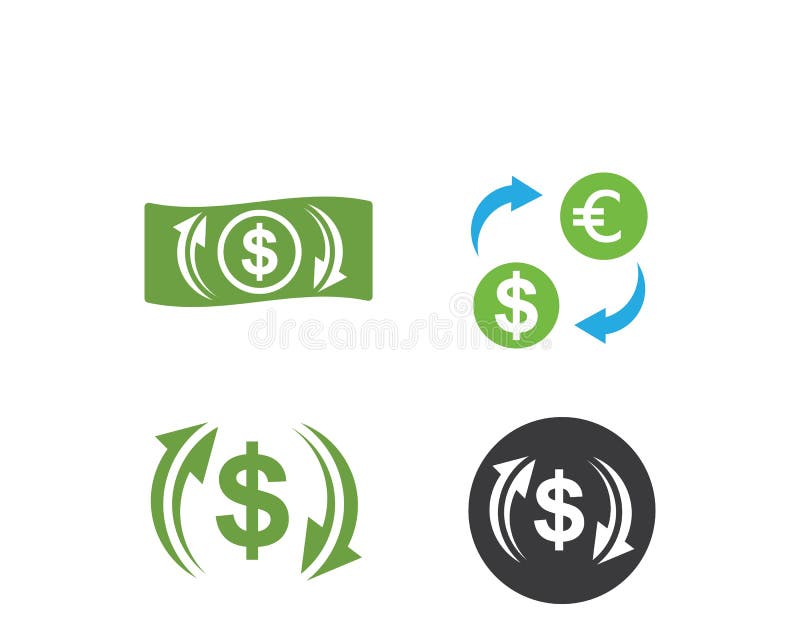 Money Changer Logo Icon Vector Stock Vector - Illustration of ...