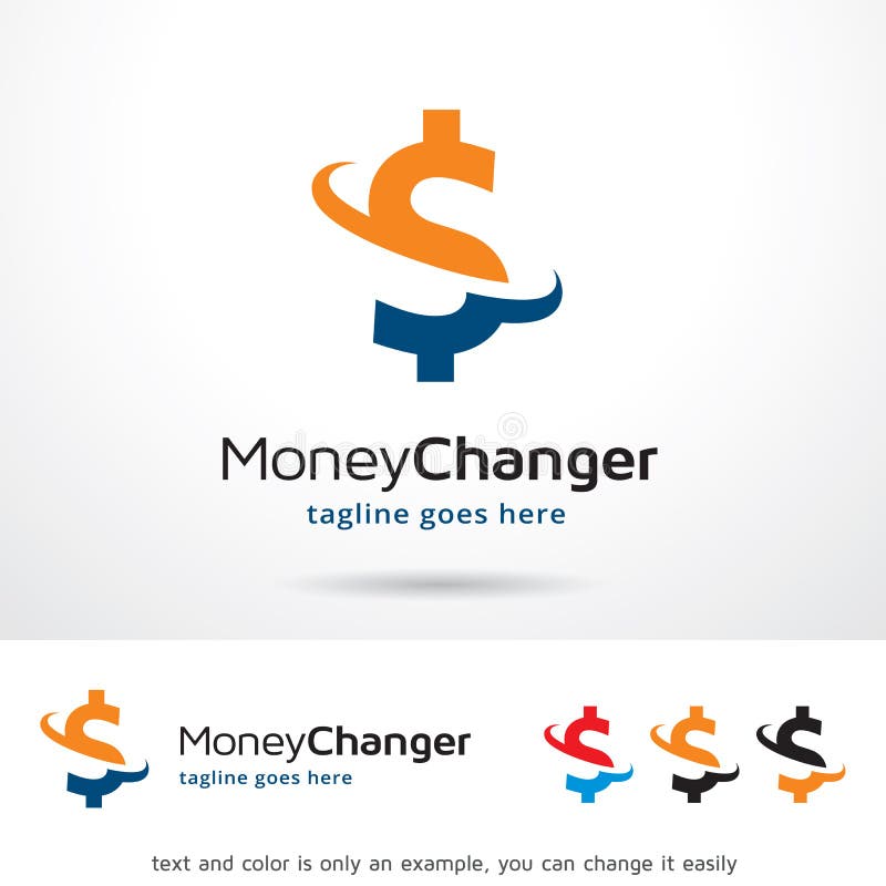 Money Changer Logo Template Design Vector Stock Vector - Illustration ...