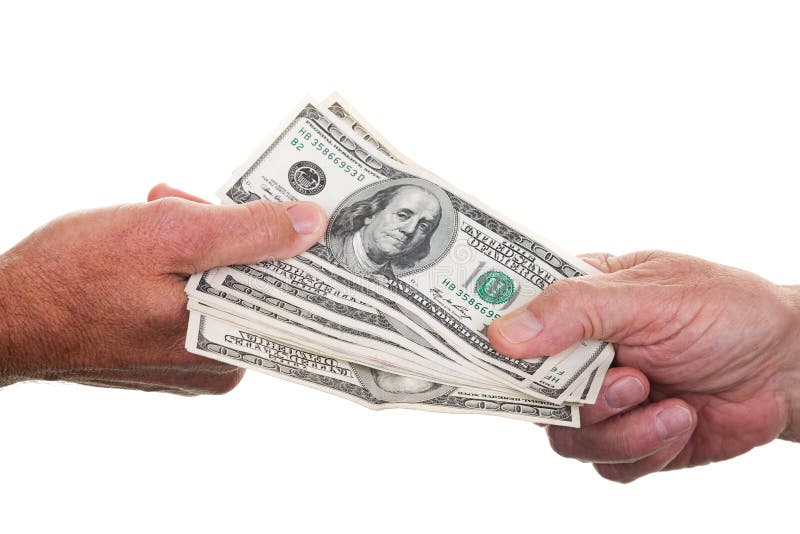 Money Changing Hands stock image. Image of exchange, male - 19844113