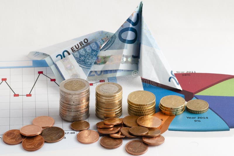 Money and chart stock image. Image of productivity, histogram - 52738313