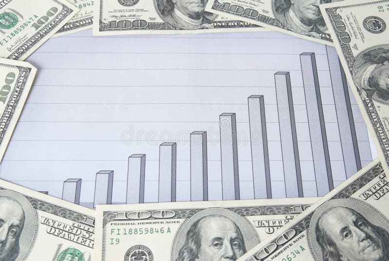 Money with chart stock photo. Image of cash, banking - 40302808