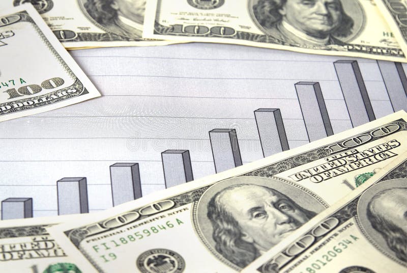 Money with chart stock image. Image of corporate, blue - 56270363