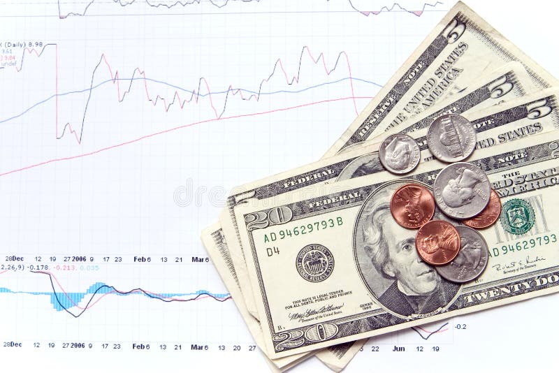 Money and charts stock photo. Image of financial, broker - 919910