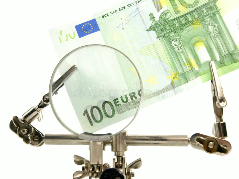 Money check stock image. Image of glass, magnifier, savings - 16731247