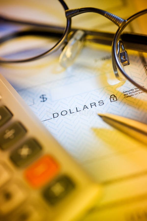 Money check stock image. Image of checkbook, classic, accounting - 6665177