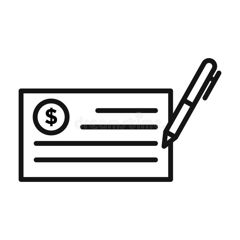 Check Payment Icon Perfect for Financial Transactions and Banking Stock ...