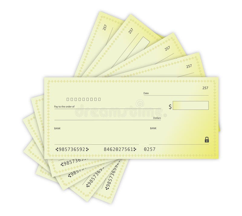 Dollar cheque stock illustration. Illustration of cheque - 4182916
