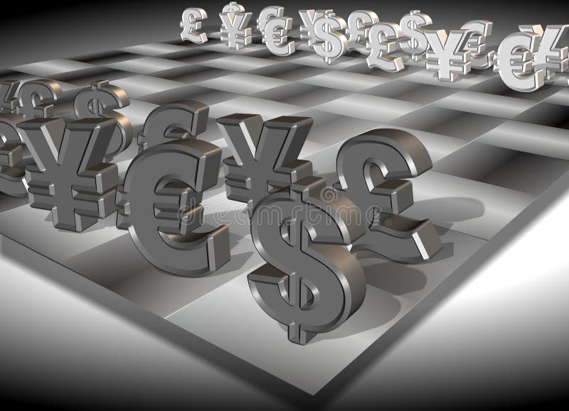 Money chess stock illustration. Illustration of intelligence - 22153874