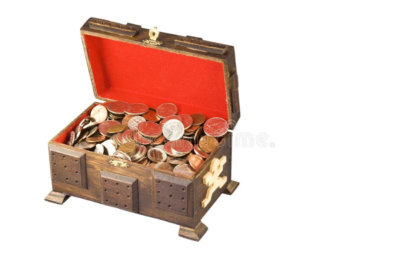 Money in a chest stock photo. Image of savings, dollar - 2060296