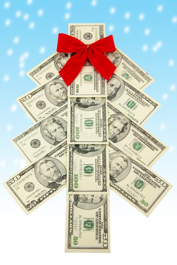 Money Christmas tree stock photo. Image of noel, growth - 1472184