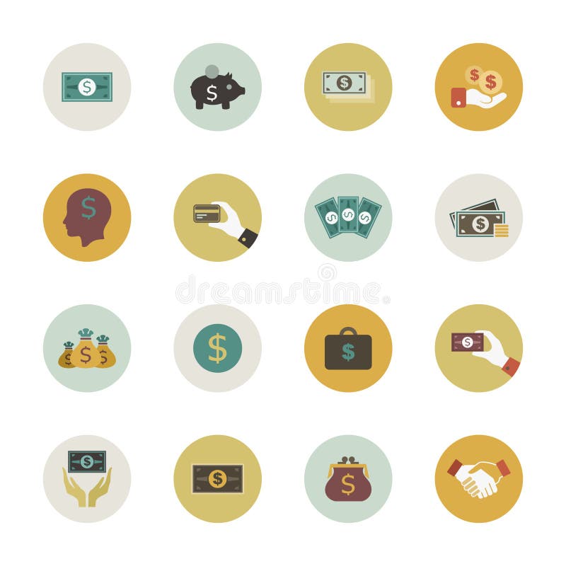 Money circle icon stock vector. Illustration of banknote - 60676595