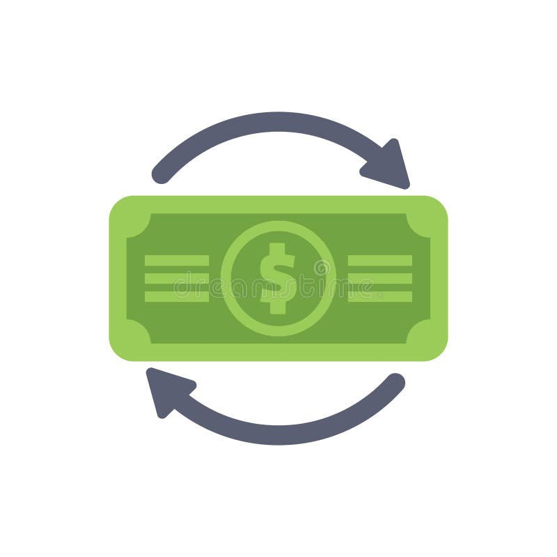 Money Circulation with Banknote Rotating and Exchanging Currency Stock ...