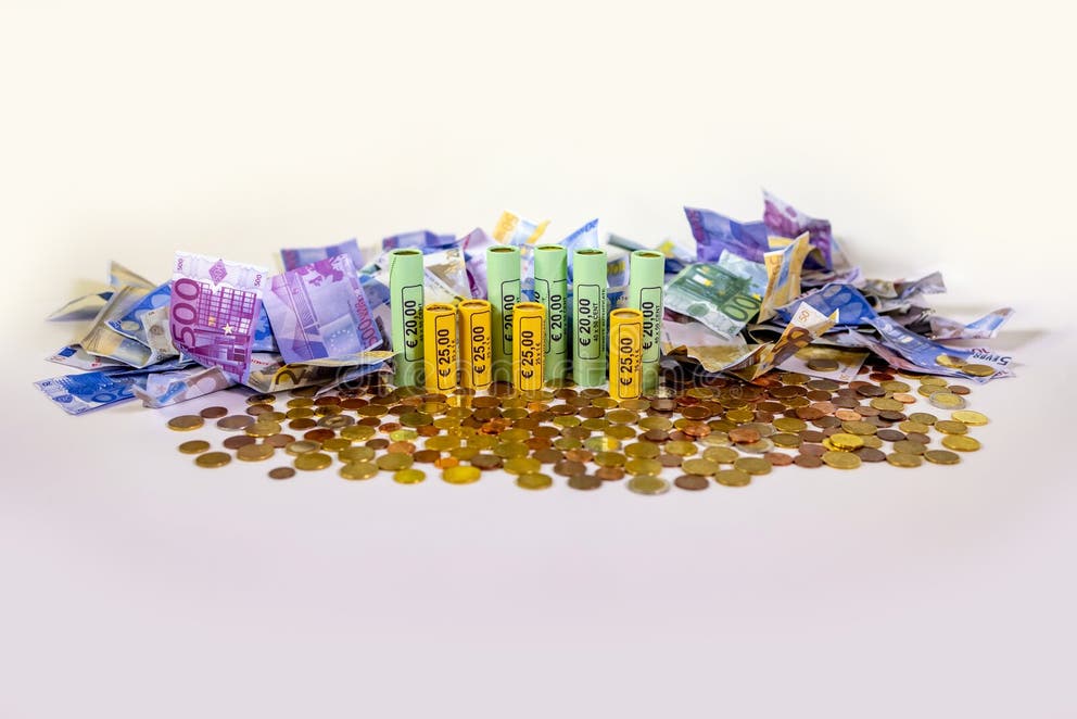 Money City: a City Made of Coins and Banknotes #02 Stock Photo - Image ...