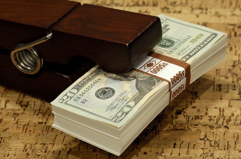 Money Clip stock image. Image of clothesline, business - 1141905