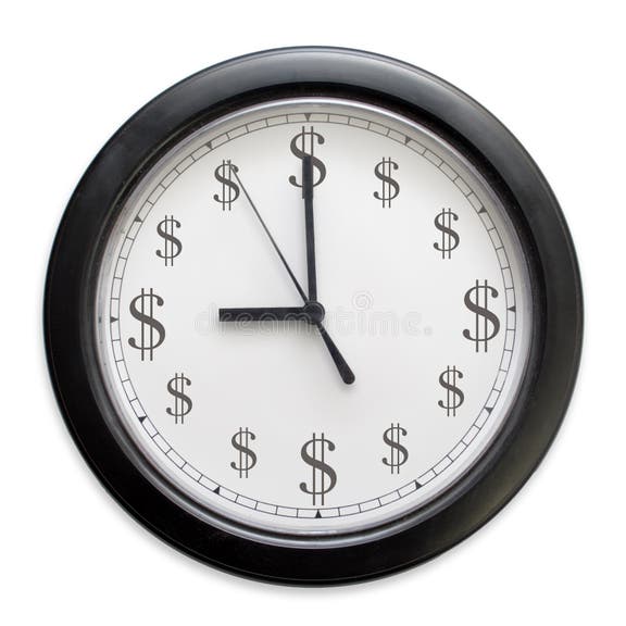 Money clock stock photo. Image of cost, value, materialism - 13808886