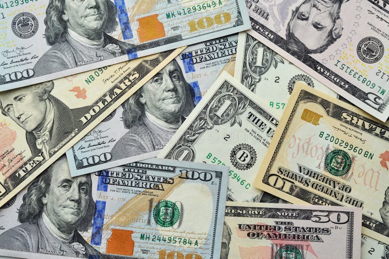 Money Close-up. Texture US Dollars Stock Image - Image of luxury ...