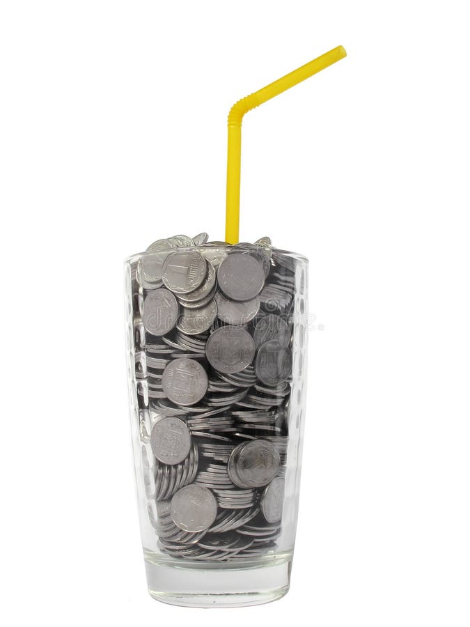 Money Cocktail Business Concept Toast Stock Photo - Image of currency ...