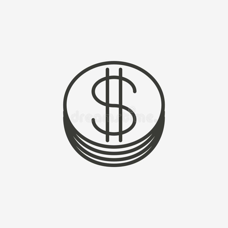 Money coin icon stock illustration. Illustration of coin - 75325455