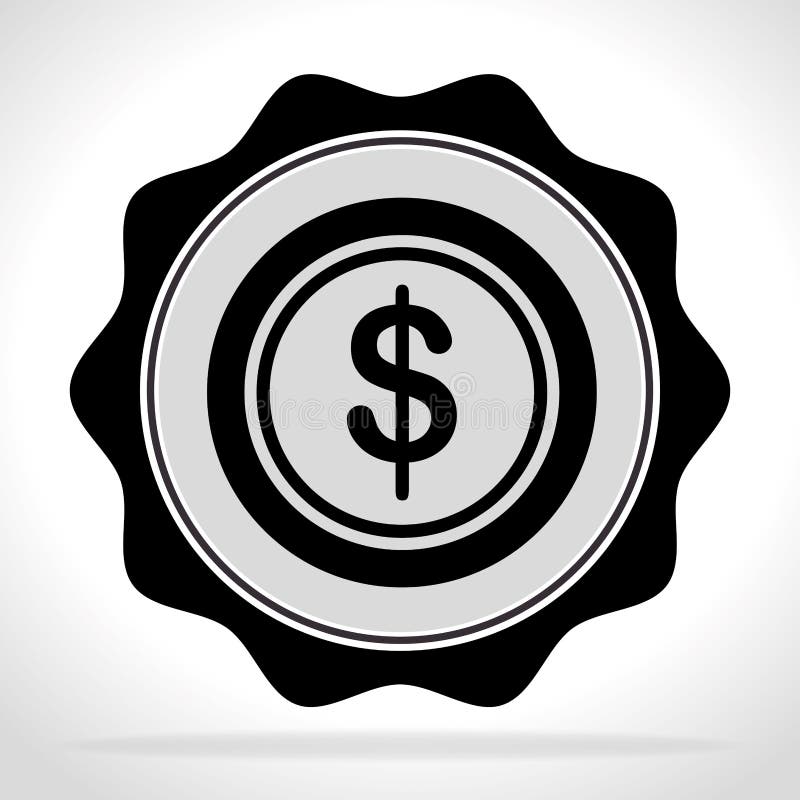 Round money symbol stock vector. Illustration of profit - 93592239