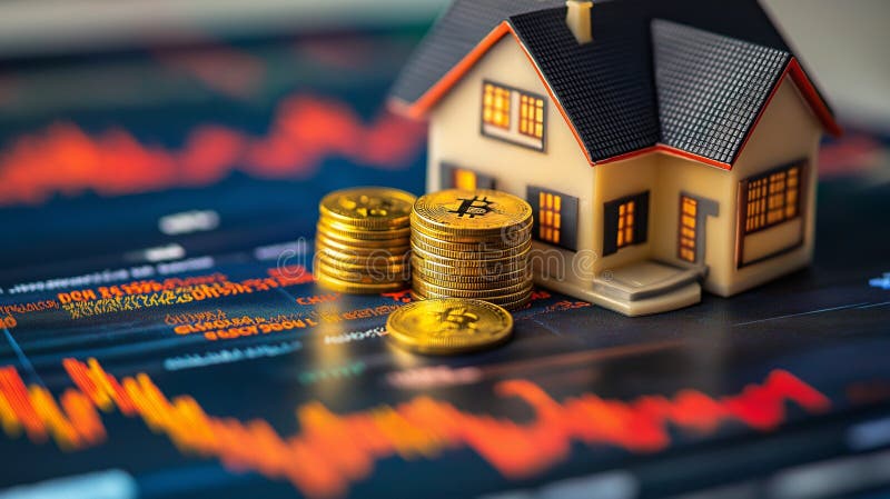 Money Coin Stack for Investment Home with Financial Report Graph Background Stock Photo - Image ...