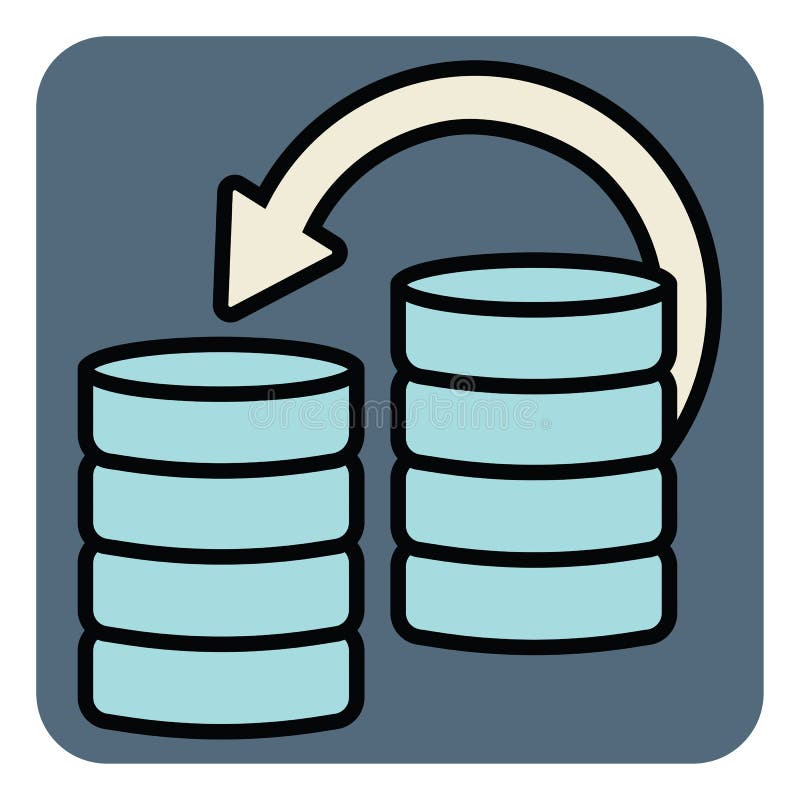 Money Coins with Arrow, Icon Stock Vector - Illustration of cash ...