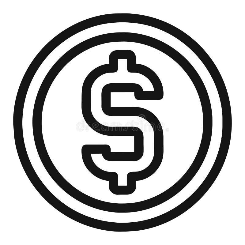 Stack Black Coins Vector Illustration Finance Business Design Stock ...