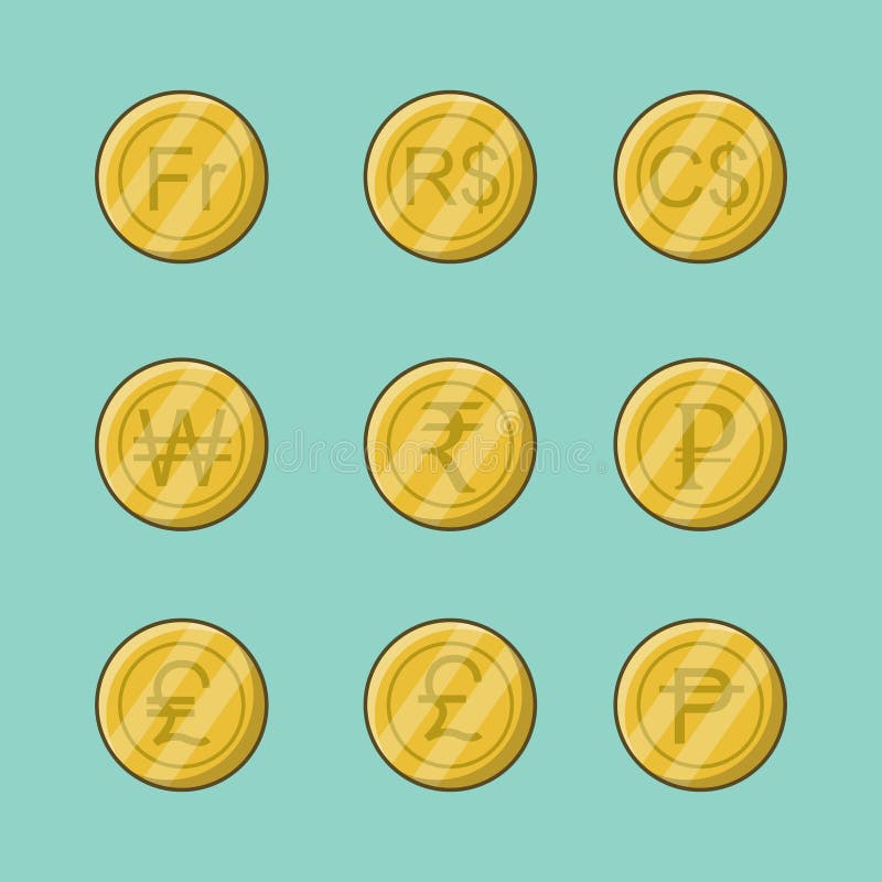 Money Coins Symbol Vector Design Stock Vector - Illustration of graphic ...