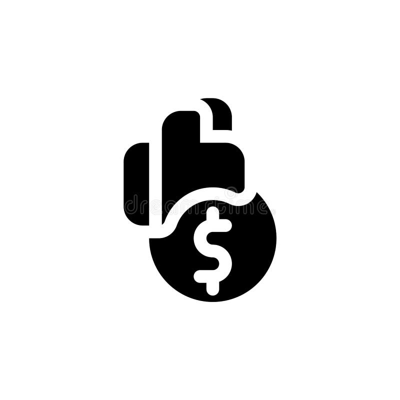 Money Collection Present Glyph Icon, Logo, Vector Stock Vector ...