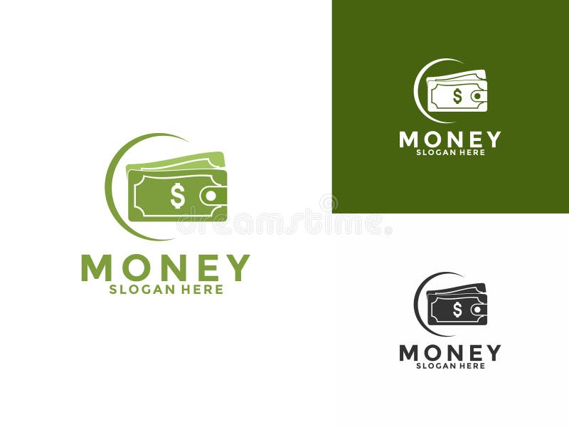 Money Combination with Wallet Logo Design Vector. Digital Payment Logo ...