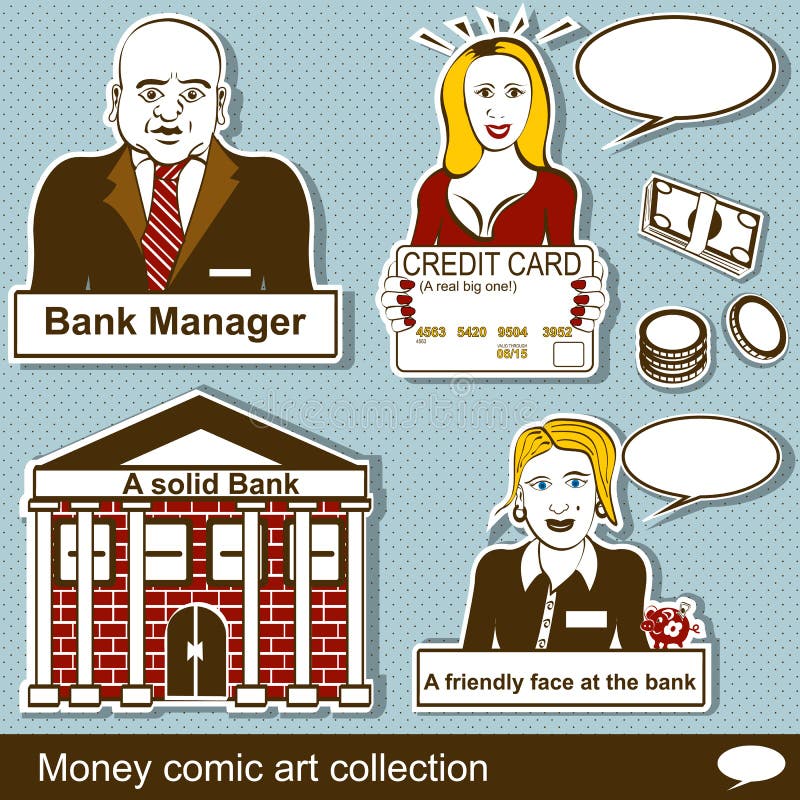 Money Comic Art Collection 2 Stock Vector - Illustration of shopping ...