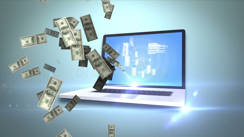 Money Coming on and Earth Made of Dollars on Green Screen Background ...