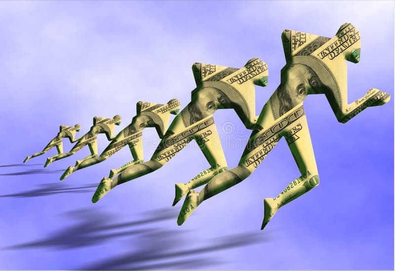 Money competition stock illustration. Illustration of american - 597918