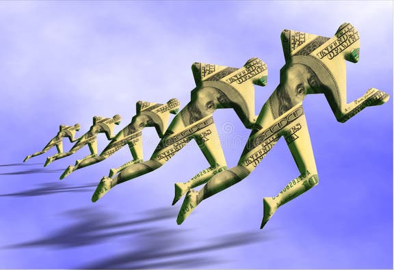 Money competition stock illustration. Illustration of american - 597918