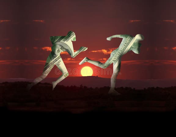 Money competition stock image. Image of jumping, back, business - 597919