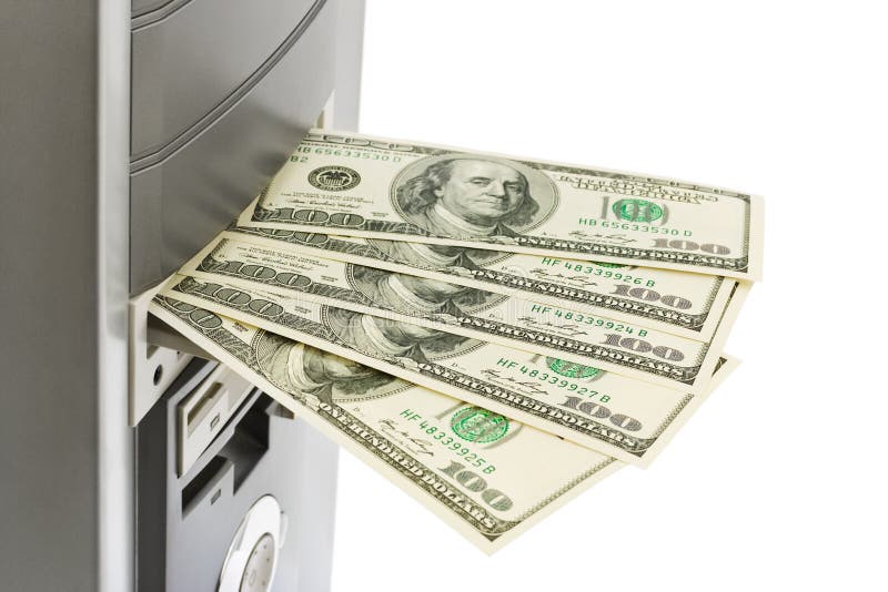 Money and robot. stock image. Image of fantasy, idea - 104676107