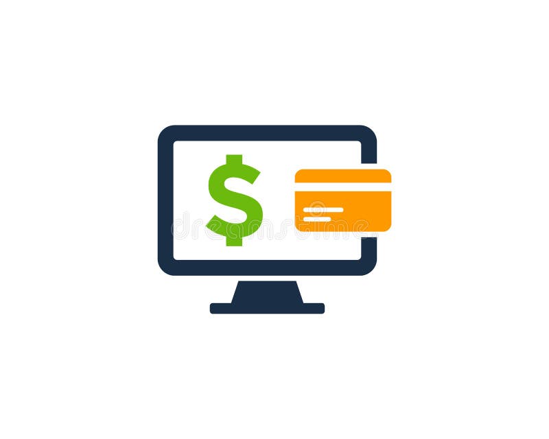 Money Computer Logo Icon Design Stock Vector - Illustration of creative ...