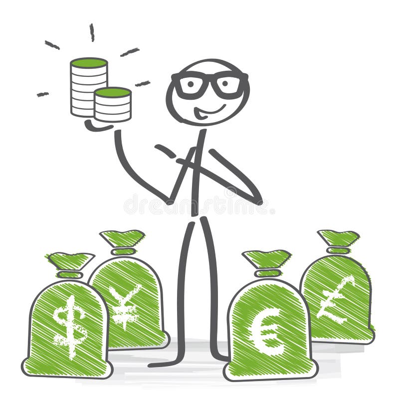 Money concept stock illustration. Illustration of figure - 38483857