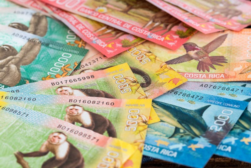 Costa Rica Money, Colones Banknotes Stock Image - Image of finance ...