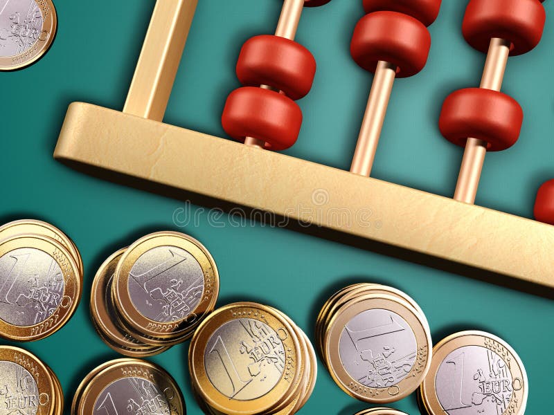 Money count stock illustration. Illustration of metal - 10112819