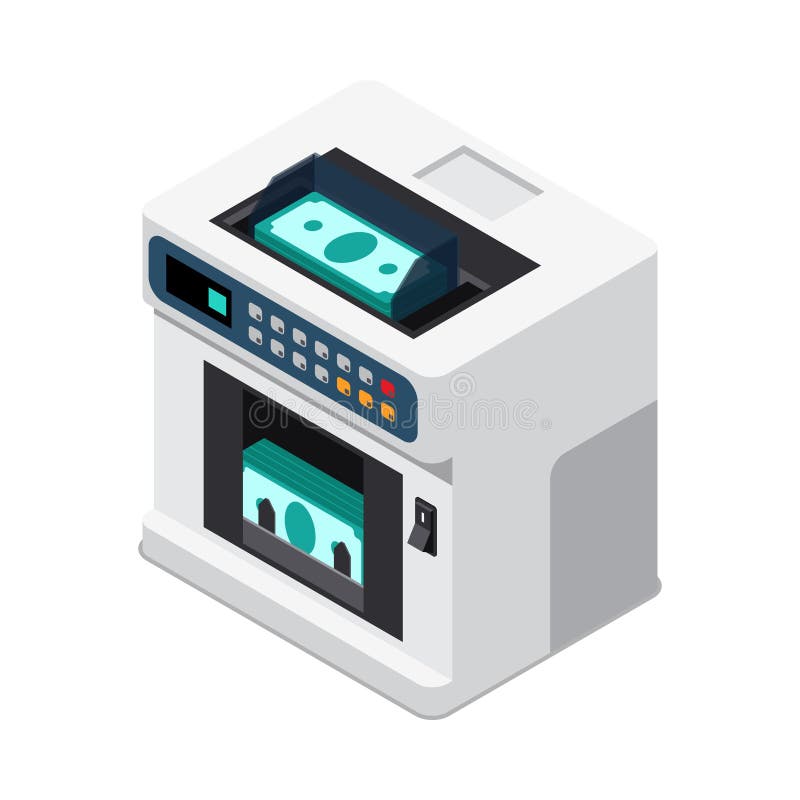 Money Counting Icon stock vector. Illustration of display - 275801335