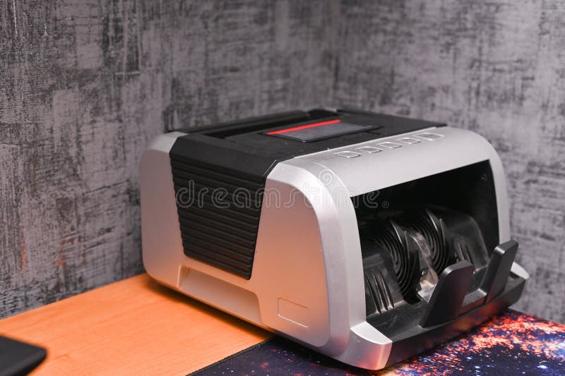 Money Counting Machine. for Counting Banknotes Stock Image - Image of ...
