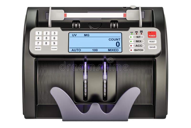 Money Counting Machine Stock Illustrations – 630 Money Counting Machine ...
