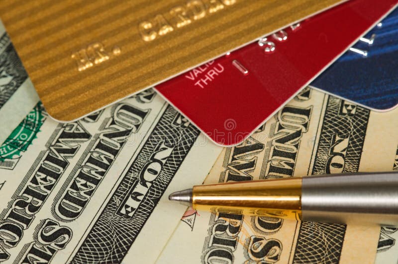 Money And Credit Cards. Stock Photos - Image: 12154023