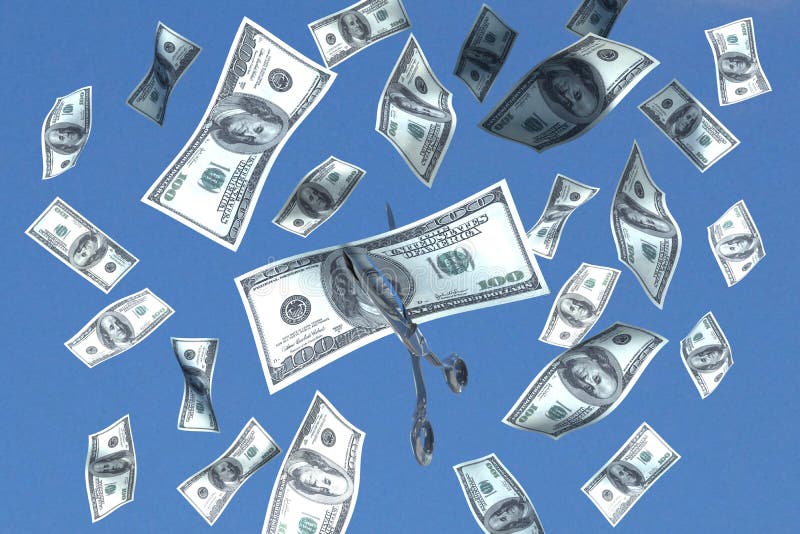 Money cut stock illustration. Illustration of business - 9140606