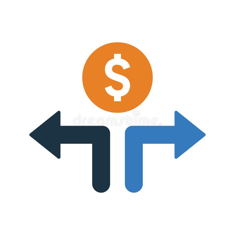 Money Decision icon stock illustration. Illustration of dollar - 273349011