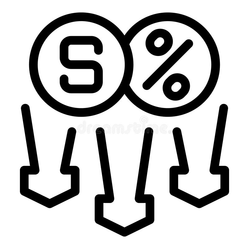 Money Decreasing Showing Economic Crisis Concept Icon Stock ... Money Decreasing Showing Economic Crisis Concept Icon Stock ...