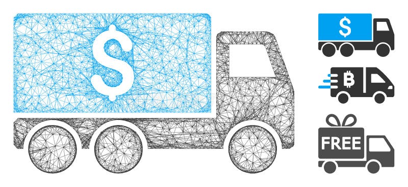 Money Delivery Truck or Armored Truck Stock Illustration - Illustration ...